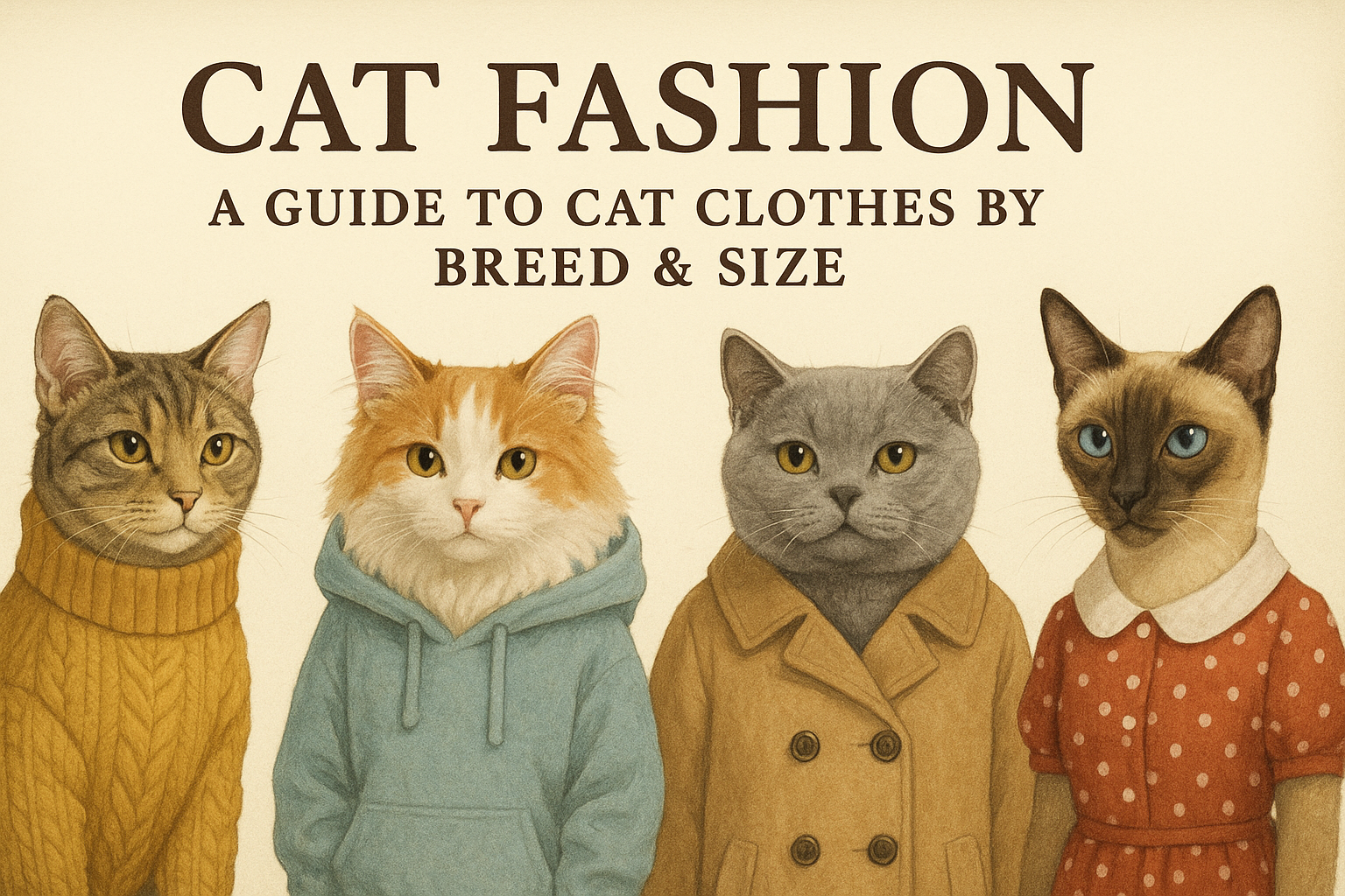 Cat Fashion: A Guide to Cat Clothes by Breed & Size – Pawgy Pets