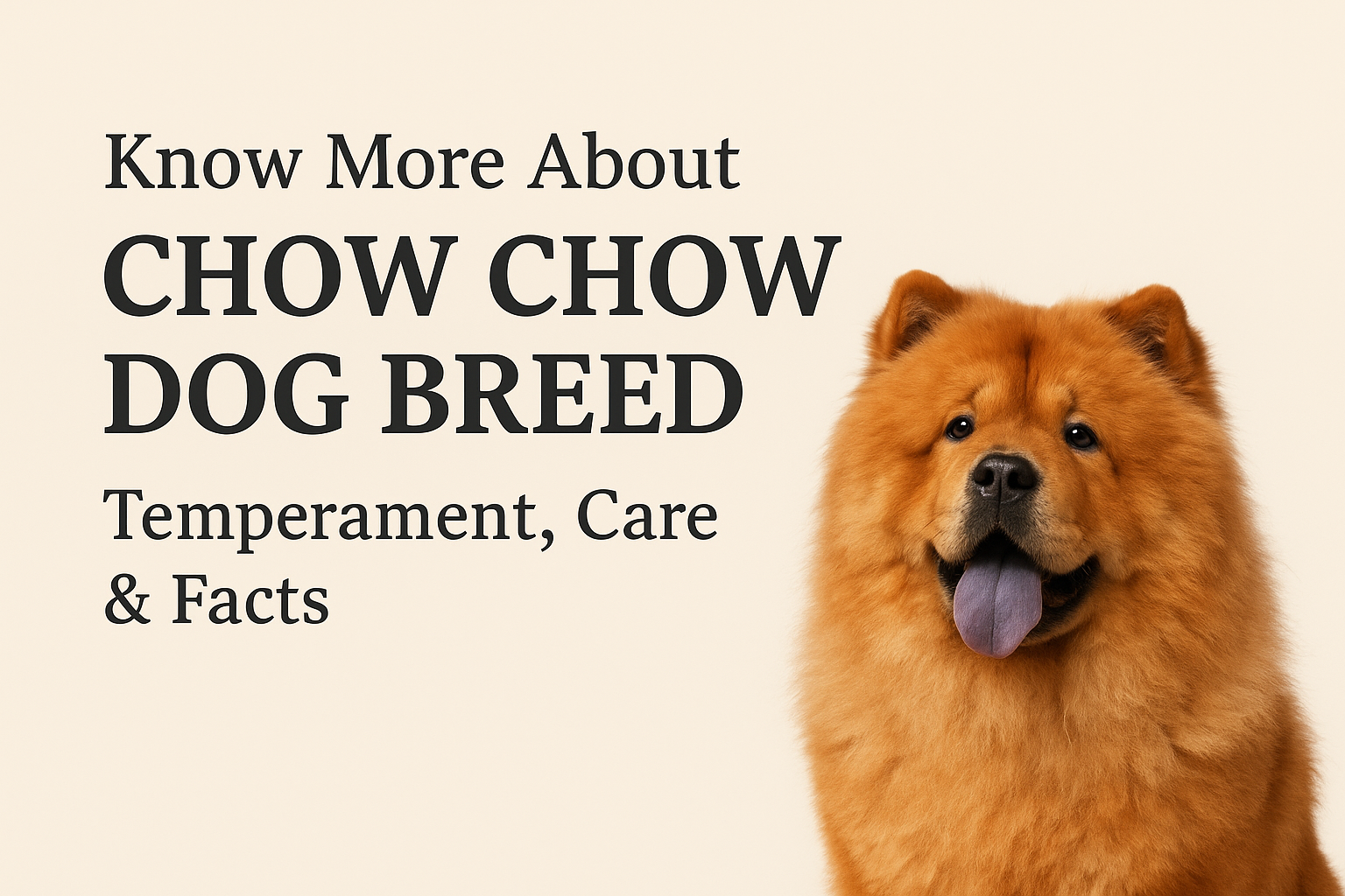 Know More About Chow Chow Dog Breed: Temperament, Care & Facts – Pawgy Pets